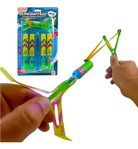 Rocket Sling con LED, kit de 4 cohetes y 2 tirachinas | MercadoLibre