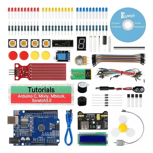 Kit Arduino R3 De Inicio De Arañazos Super Base Drk Cuotas Sin Interés