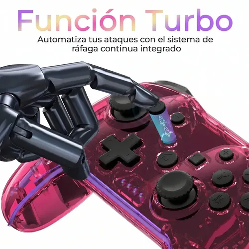 Control Joystick Mando Inalámbrico Rgb Aspor Ns015 Función Turbo Bt 5.0 ...
