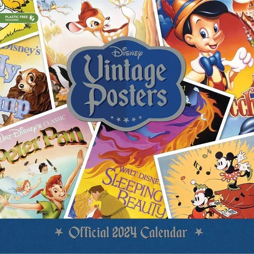 Disney Vintage Posters Calendario 2024 Ingles - Disney Store en venta ... Disney Vintage Posters Calendario 2024 Ingles - Disney Store en venta ...