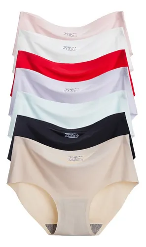 7 Pzs Pantaletas Confort De Sin Costura Calzones Para Mujer | MercadoLibre