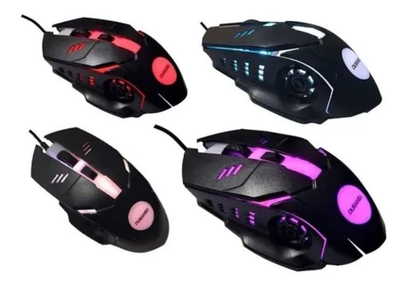 Kit Gamer Teclado Semi Mecanico E Mouse Led Usb Knup Kp 2054 Frete Grátis