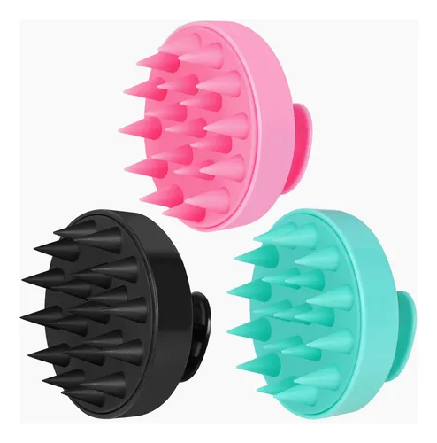 Massageador De Couro Cabeludo Oligei, Pacote Com 3, Lavador ...