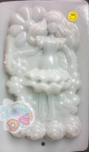 Molde Grande Gelatina Yeso Muñeca Barby Vintage Retro Choco Meses