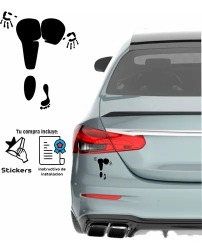 Vinil Sticker Calcomanía Manos Meses Sin Interés