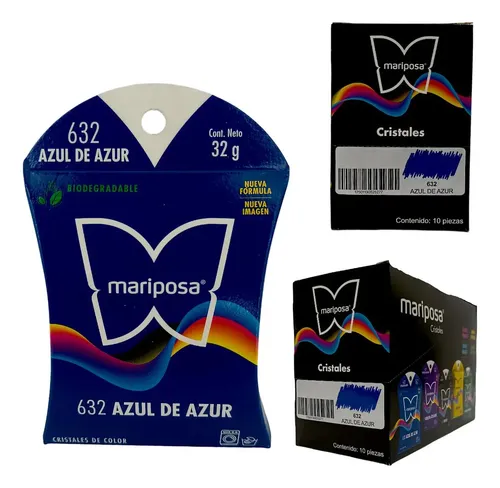 Colorante Telas Mariposa Colores Caja 10pz | MercadoLibre