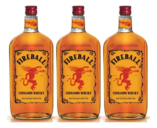 Fireball Whisky Scotch Canadá 750 mL pacote x 3 un | Frete grátis