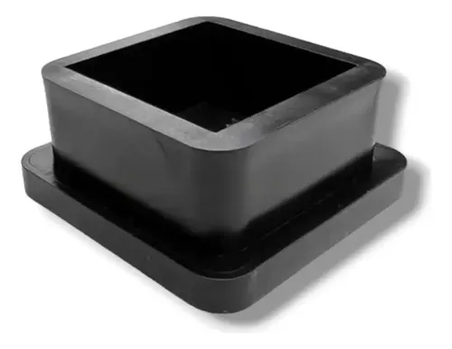 4 Tapon Polietileno Cuadrado 2 X 2 Para Ptr Interno Negro | MercadoLibre