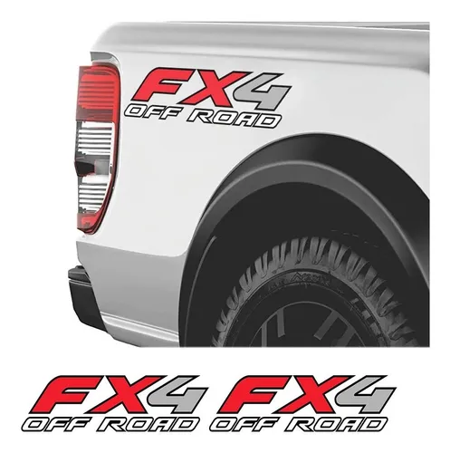 Adesivo Ford Ranger Lateral Modelo Fx4 Off Road 02 Peças Parcelamento