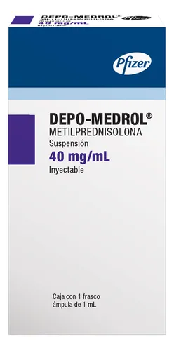 Depo-medrol Suspensión Inyectable 40 Mg/ml, 1 Frasco Ámpula 1 Ml ... Depo-medrol Suspensión Inyectable 40 Mg/ml, 1 Frasco Ámpula 1 Ml ...
