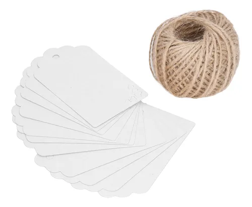 Etiquetas Para Ropa 100 Unidades Papel Kraft De Doble Cara Cuotas