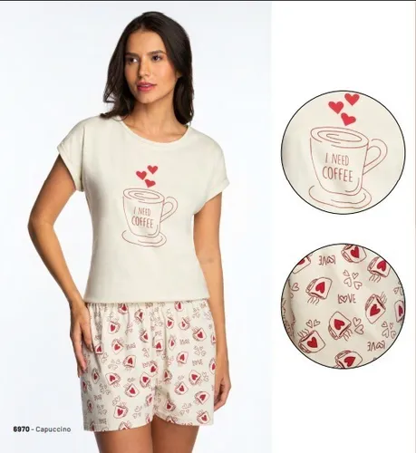Pijama Lupo Short Doll Feminino 24466-001 | Parcelamento sem juros Pijama Lupo Short Doll Feminino 24466-001 | Parcelamento sem juros