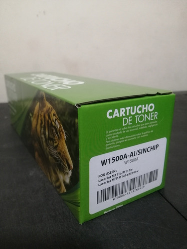 Toner Generico Tigre W1500a 150a Sin Chip M110 M111 M140 141 | MercadoLibre Toner Generico Tigre W1500a 150a Sin Chip M110 M111 M140 141 | MercadoLibre