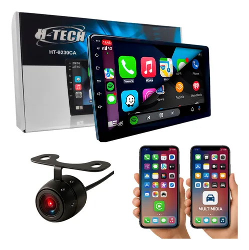 Multimidia Carplay Ht-9230ca 9 Pol Qled Android 2gb + 64gb | Parcelamento sem juros