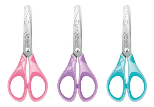 Tijeras escolares Maped Essentials, suaves, pastel, 13 cm, surtido de 24 Tijeras escolares Maped Essentials, suaves, pastel, 13 cm, surtido de 24