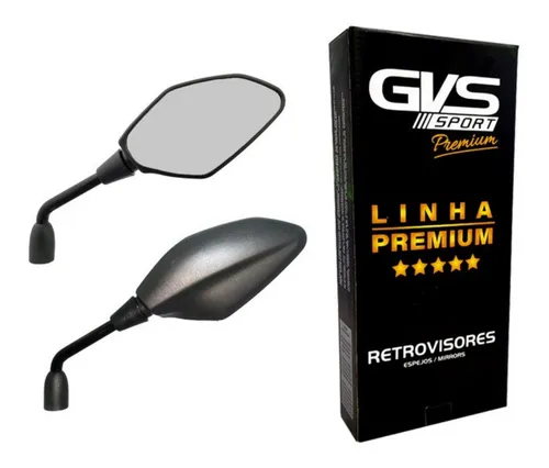 Retrovisor Gvs Mt03 07 09 Fixo Honda Lente Convexa Fumê Frete Grátis
