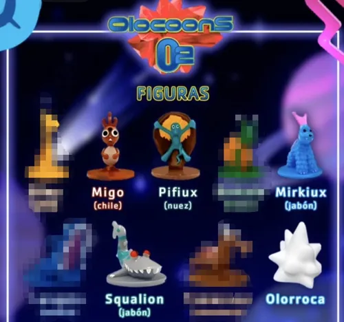 Colección De 5 Figuras Olocoons O2 2025 Con Aroma De Bimbo | MercadoLibre