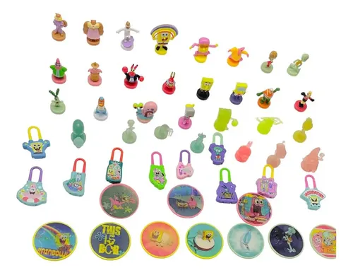 Colección 50 Piezas Completa Juguetes Vuala Bob Esponja | Envío gratis