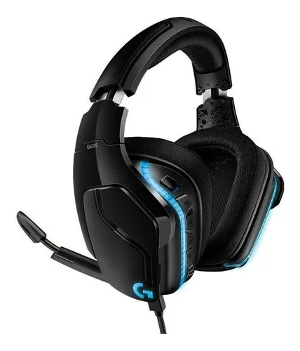 Fone De Ouvido Over Ear Gamer Logitech G Series G635 Preto Com Luz Rgb