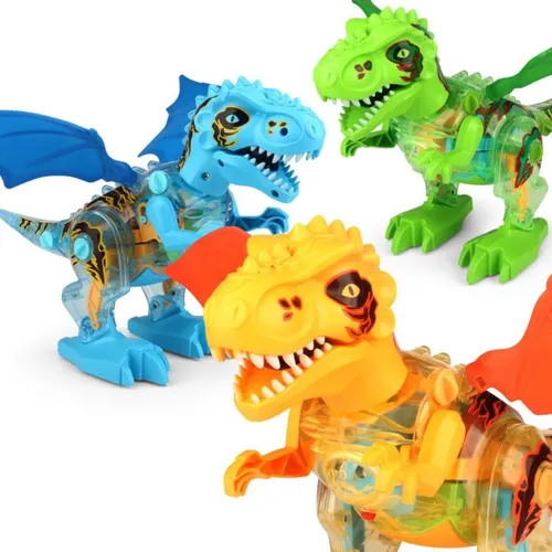 Dragão Robo Brinquedo Dinossauro Anda Bate Asas Solta Fumaça à Venda Em