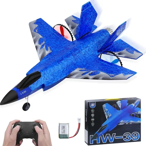 Avion A Control Remoto Niños Adultos F35 Con Luces Carga Usb Color Azul ...