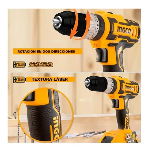 Taladro Percutor Atornillador 20v Inalámbrico Concreto Ingco en venta ... Taladro Percutor Atornillador 20v Inalámbrico Concreto Ingco en venta ...