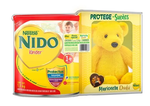 Alimento Para Niños Nido Kinder 1 Con Dha Lata De 15 Kg Más Marioneta Dudú Mercadolibre