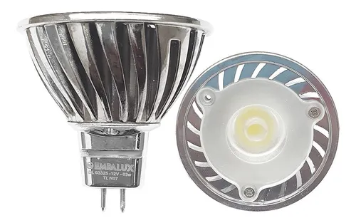 Lâmpada Dicroica Super Led Mr16 3w 12v Gu 5 3 Neutro Cor Da Luz Branco