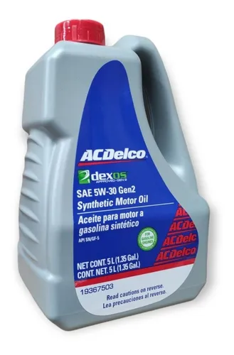 Aceite Sintetico Para Motor 5w30 Dexos2 5l Acdelco | MercadoLibre Aceite Sintetico Para Motor 5w30 Dexos2 5l Acdelco | MercadoLibre