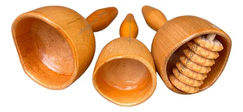 Copa Sueca Y Con Rodillo Maderoterapia 3pz Accesorios Spa Ma Madera ...