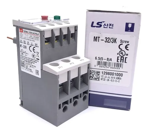 Ls Electric Mt-32/3k Thermal Overload Relay, 3-pole, 5-8 Cck | Meses ...