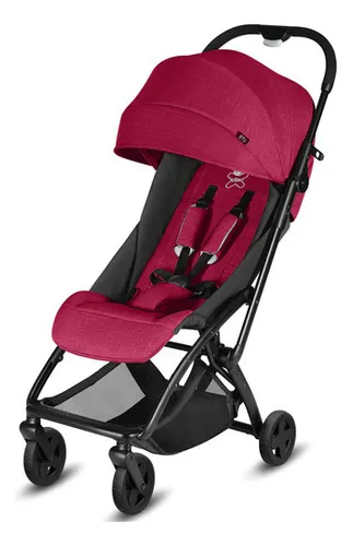 Carriola De Paseo Cbx Etu Vermelho Passeio Rojo Con Chasis Color Negro