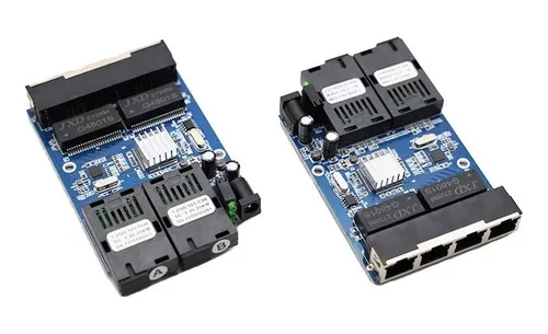 4x Switch Placa Metro Gigabit 1000mb Gbic A B-4p Rj45 4x Switch Placa Metro Gigabit 1000mb Gbic A B-4p Rj45