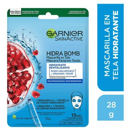 Garnier Mascarilla Facial En Tela Revitalizante Mercadolibre