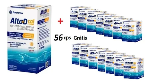 Suplemento Cálcio Alta D Cal C/60 Cps + 56 Cps | Parcelamento sem juros Suplemento Cálcio Alta D Cal C/60 Cps + 56 Cps | Parcelamento sem juros