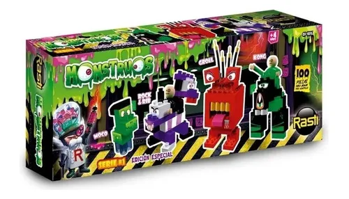 Rasti Monster Blocks 100 Peças Série 1 Art 1092 Mercadolivre