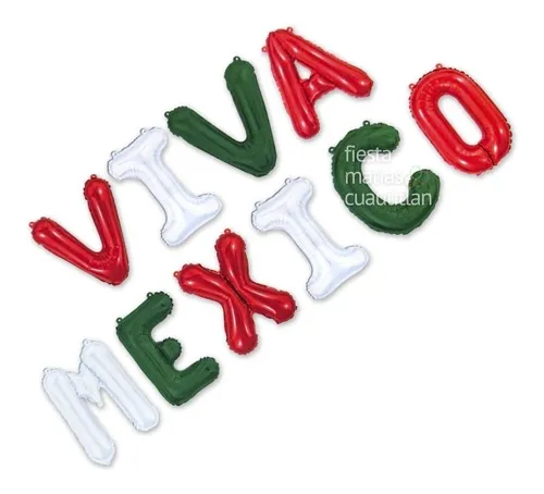 Globo Viva Mexico Letrero Independencia Mexicana Patria en venta en ...
