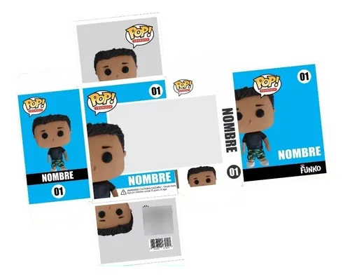 Molde Caja Funko Pop Visor Cajita Kit Imprimible Editable Molde Caja Funko Pop Visor Cajita Kit Imprimible Editable