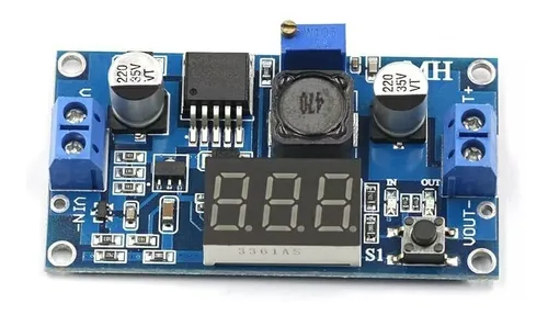 Regulador De Tensão Ajustável Lm2596 Dc Dc Display Step Down Mercadolivre