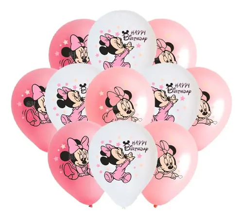 Kit De Globos De Minnie mouse Para Decoración De Cumpleaños | Meses sin ...