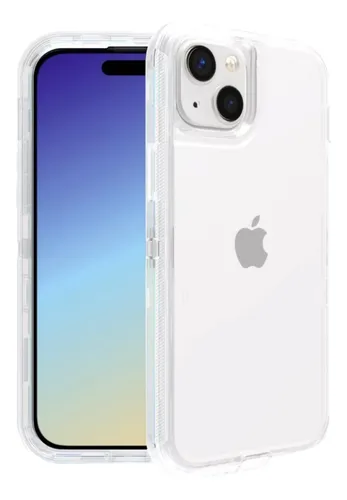 Funda Protector Uso Rudo Clear 360 Para Iph 15 Plus 2 Micas Meses