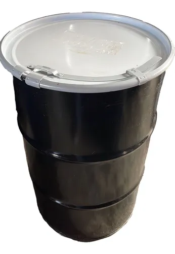 Tambo De Lámina Negro De 200 Litros Reforzado Tapa Y Aro Tambo De Lámina Negro De 200 Litros Reforzado Tapa Y Aro