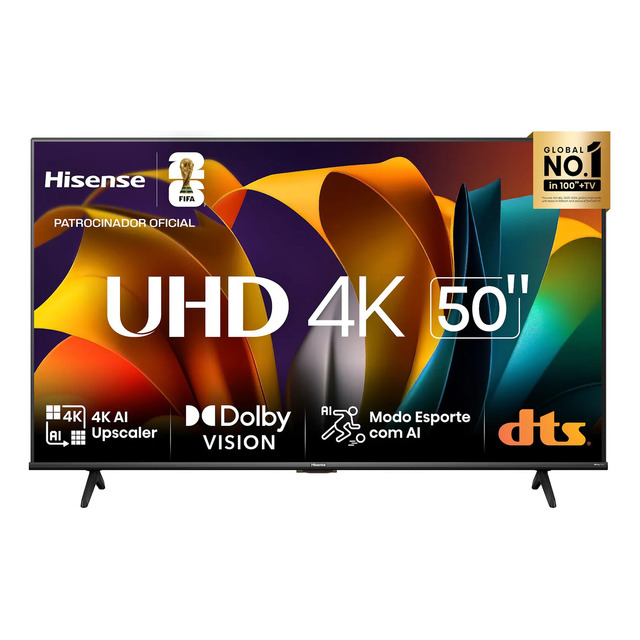 Hisense Smart Tv Uhd 4k Dled 50 Polegadas 50a6n Com Hdr10+ Dolby Vision ...