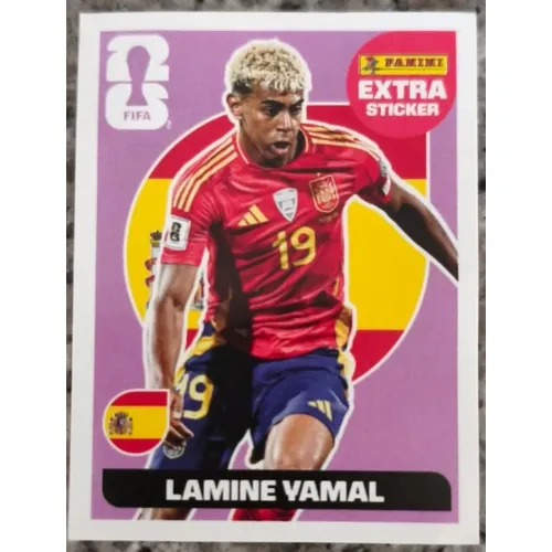 Lamina Panini Lamine Yamal Extra Sticker Bronce Mundial 2026 | MercadoLibre