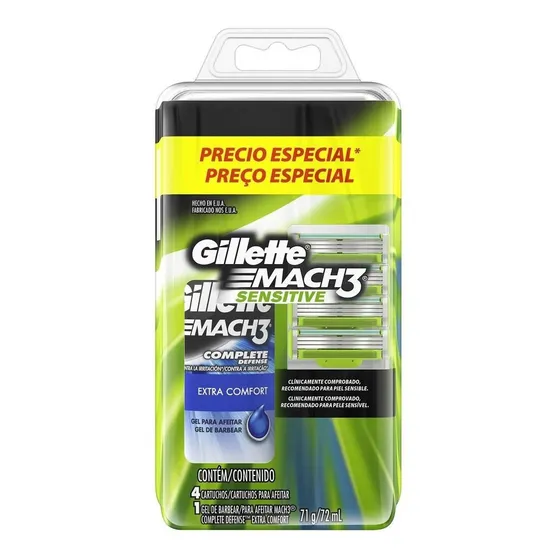 Gillette Mach 3 Gel | MercadoLibre 📦