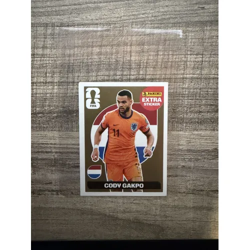 Lámina Panini Extra Sticker Cody Gakpo Base Mundial 2026 | Envío gratis