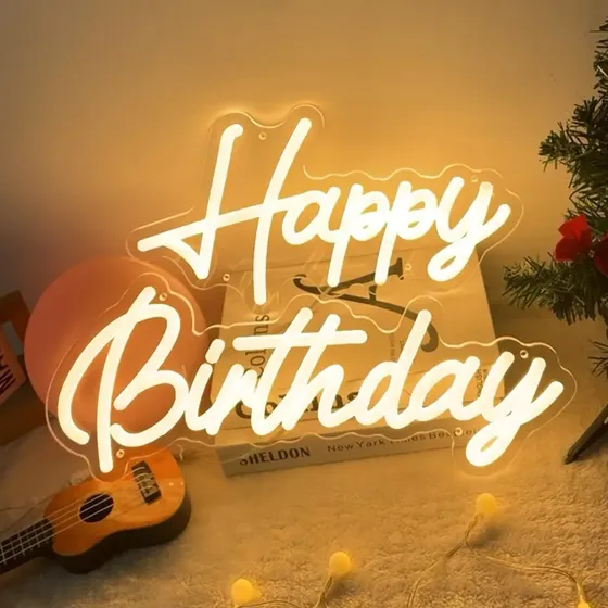 Letrero Led Happy Birthday | MercadoLibre
