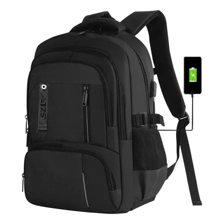 Mochila Backpack De Viaje Para Laptop, Con Puerto Carga Usb, Ideal Para ...