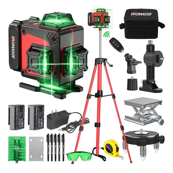 Nivel Laser Autonivelante 360 16 Lineas Verde Con Tripode | MercadoLibre