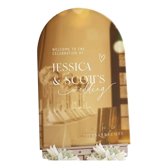 Espejo Bienvenida Para Boda | Mercado Libre